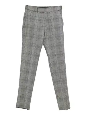 TOM FORD Check Trousers - Grey
