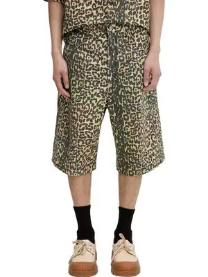 Rhude Leopard-print Shorts - Brown