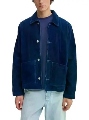 SUNFLOWER Corduroy-texture Shirt Jacket - Blue