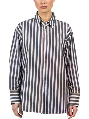 Xirena Gillian Striped Shirt - Black