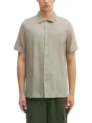 SAMSOE SAMSOE Short-sleeve Buttoned Shirt - Neutrals