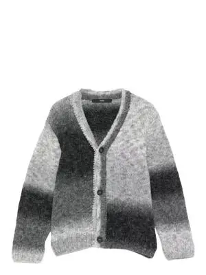 I'M BRIAN Ombré-effect Buttoned Cardigan - Grey