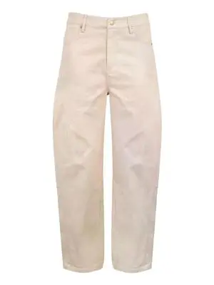 Clea Elodie Embroidered Trousers - Neutrals