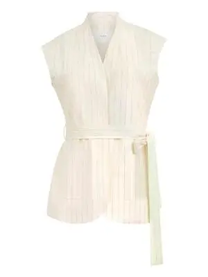 CLEA Striped Belted Vest