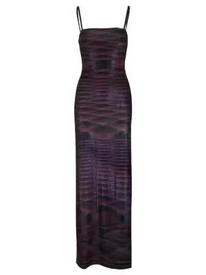 Missoni Strappy Printed Maxi Dress - Purple