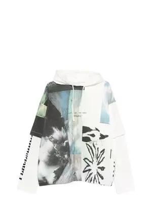 OAMC Collage-print Hoodie - White