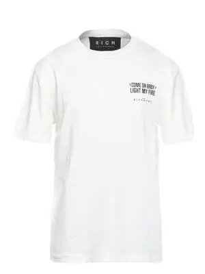 John Richmond T-shirt Size Cotton, Elastane - White