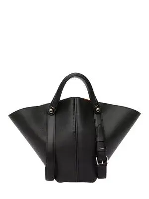 MAISON MARGIELA Dress-age Leather Shoulder Bag - Black
