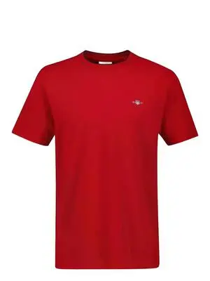 Gant Logo-detail T-shirt - Red