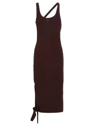 COURREGES Midi Bodycon Dress - Brown