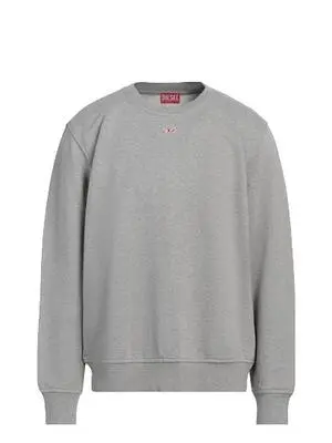DIESEL Light Cotton Elastane Sweatshirt - Grey