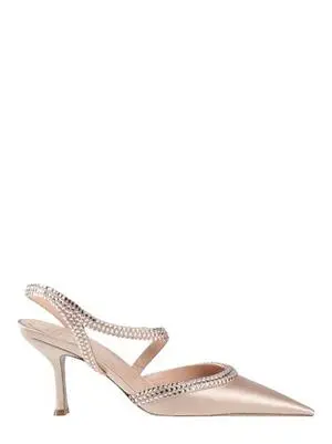 Rene Caovilla Pumps With Elasticized Strap - Pink