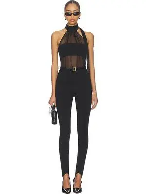 EAVES Grethe Halter Top - Black