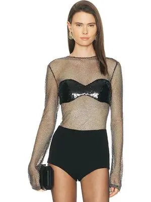 AFEW RAHUL MISHRA Mesh Leotard - Black