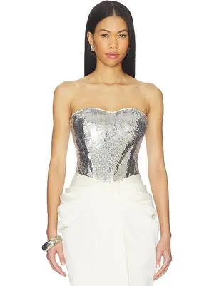 AFEW RAHUL MISHRA Sequined Leotard - Silver