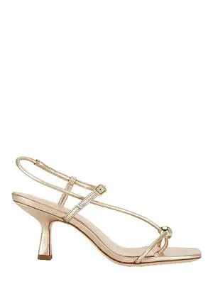 LOEFFLER RANDALL Triana Strappy Sandal - Champagne Metallic Nappa