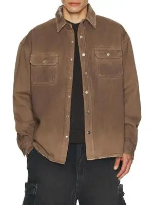 RÉLYK Big Willy Shirt In Brown - Walnut