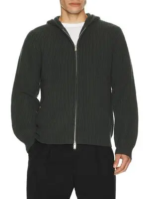 SAMSOE SAMSOE Saisak Merino Wool Hoodie - Dark Evergreen