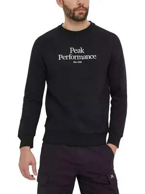 PEAK PERFORMANCE Logo-detail Sweatshirt - Black
