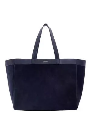 ANINE BING Medium Rio Suede Tote Bag - Blue