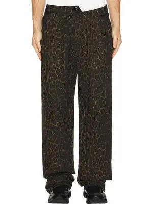 Andersson Bell Crossover Carpenter Wide-leg Jeans - Khaki