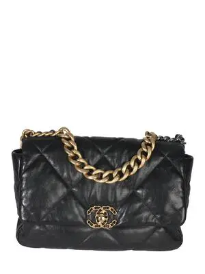 CHANEL Quilted Lambskin 19 Flap Bag