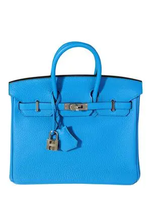 Hermès Bleu Zanzibar Togo Birkin 25 Phw - Blue