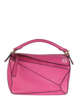 Loewe Calfskin Puzzle Edge Bag - Pink