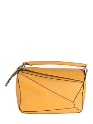 Loewe Grained Calfskin Puzzle Bag - Yellow