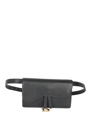 Dior Leather Saddle Belt Pouch - Black