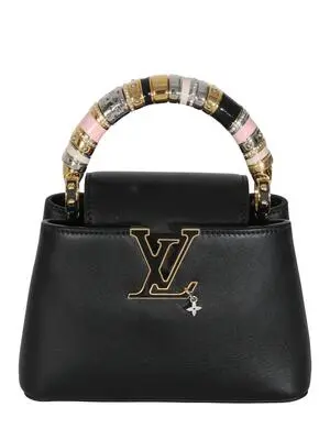 LOUIS VUITTON Taurillon Capucines - Black