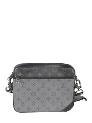 LOUIS VUITTON Monogram Eclipse Canvas Trio Messenger - Black