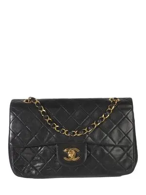 CHANEL Chanel Vintage Quilted Double Flap Bag