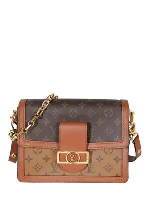 LOUIS VUITTON Reverse Monogram Canvas Dauphine Mm - Brown