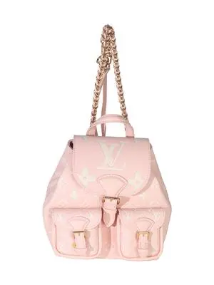 LOUIS VUITTON Monogram Empreinte Backup Backpack - Pink