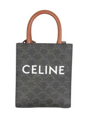 Celine Triomphe Canvas Vertical Cabas - Brown