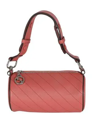 Gucci Diagonal Quilted Calfskin Blondie Barrel Bag - Pink