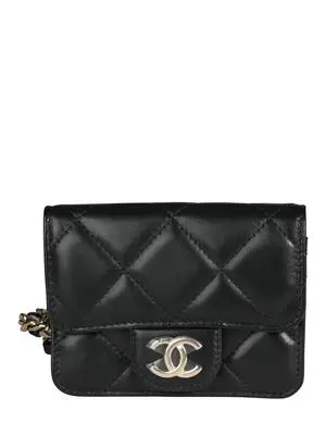 Chanel Quilted Lambskin Chain Belt Bag - Black