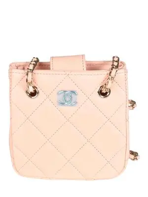 Chanel Quilted Lambskin Tiny Shopping Bag - Pink