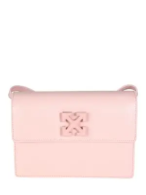Off-White Saffiano Leather Jitney 2.0 Crossbody Bag - Pink