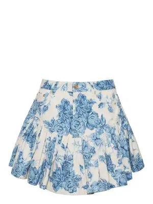 CARA CARA Printed Flared Mini Skirt