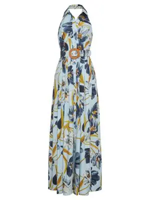 Cara Cara Quentin Maxi Dress - Marais Bloom Blue