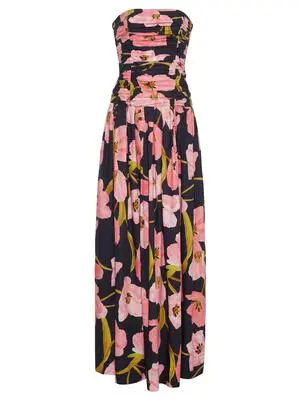Cara Cara Montreal Maxi Gown - Marais Bloom Black