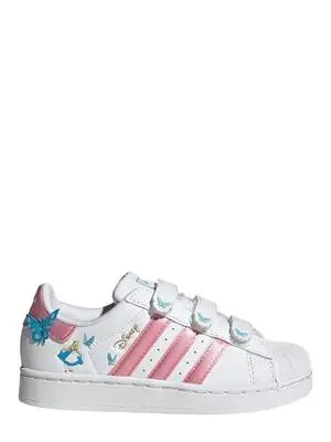 Adidas Superstar Ii Comfort Closure Disney Sneakers - Cloud White/light Pink/lucid Aquamarine