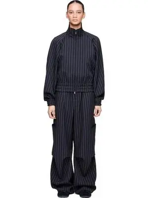 Adidas Pinstripe Ut Straight Leg Trousers - Black