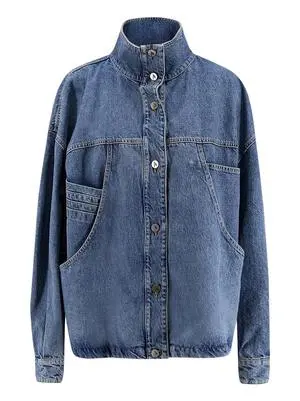Attico Oversized Denim Jacket - Blue