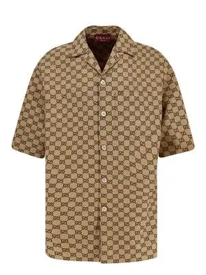 Gucci Gg Fabric Shirt - Beige