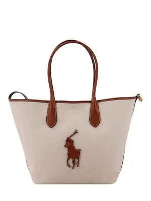Polo Ralph Lauren Canvas Shoulder Bag - Beige