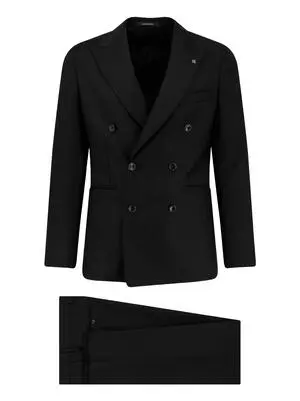 Tagliatore Virgin Wool Super 110's Suit - Black