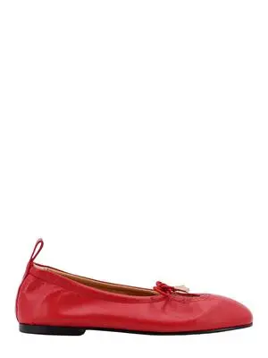 ALOHAS Rosalind Leather Ballerinas - Red